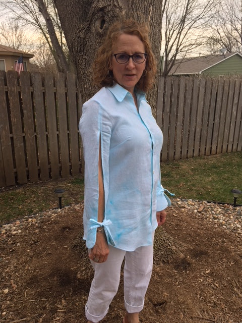 Made By A Fabricista: Ice Dying Linen – Fabric Mart