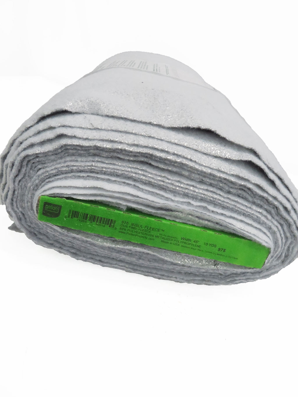White/Silver Polyester/Metalized Polypropylene Insulated Fleece - Pell ...