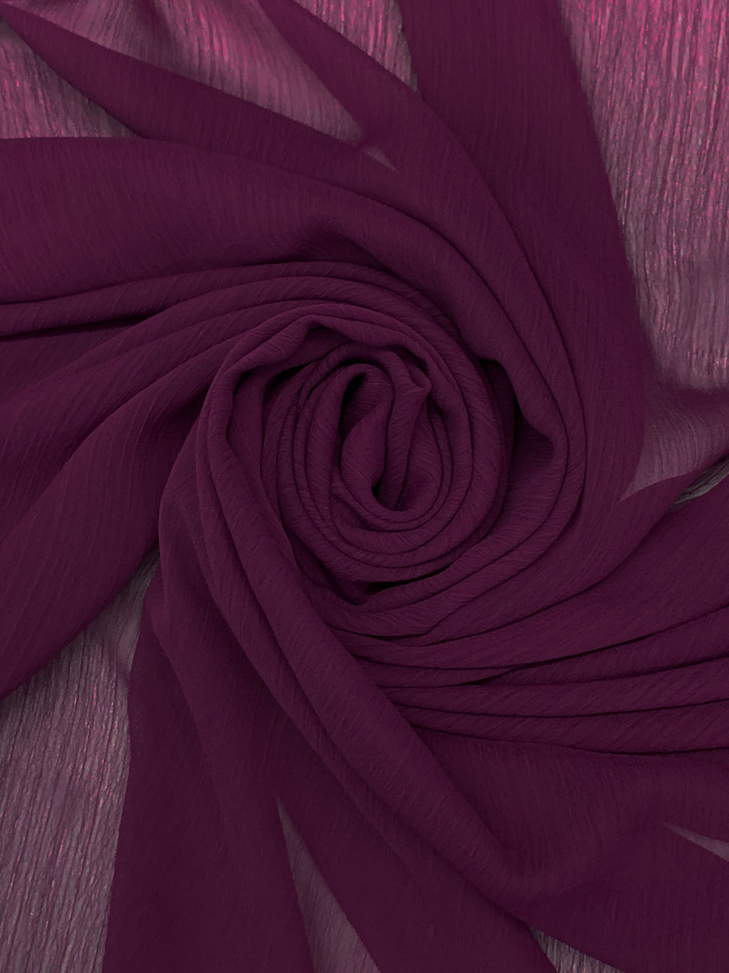 Imperial Purple 100% Polyester Crinkle Chiffon 56W – Fabric Mart