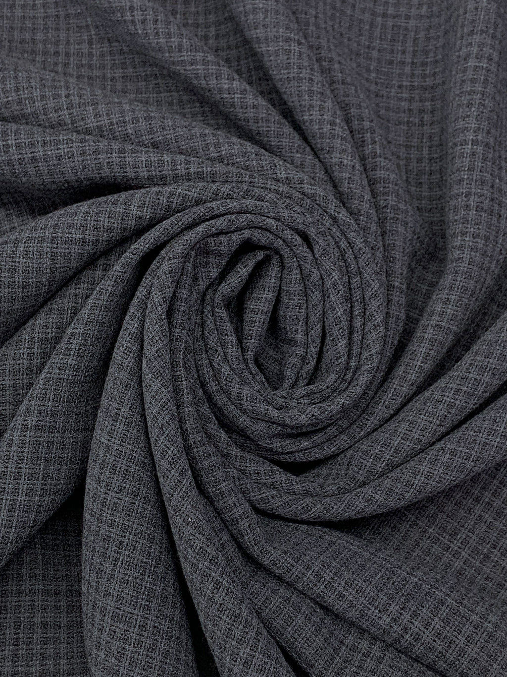 Light Slate Gray/Quartz Polyester/Wool Novelty Weave Crepe Suiting 60W ...