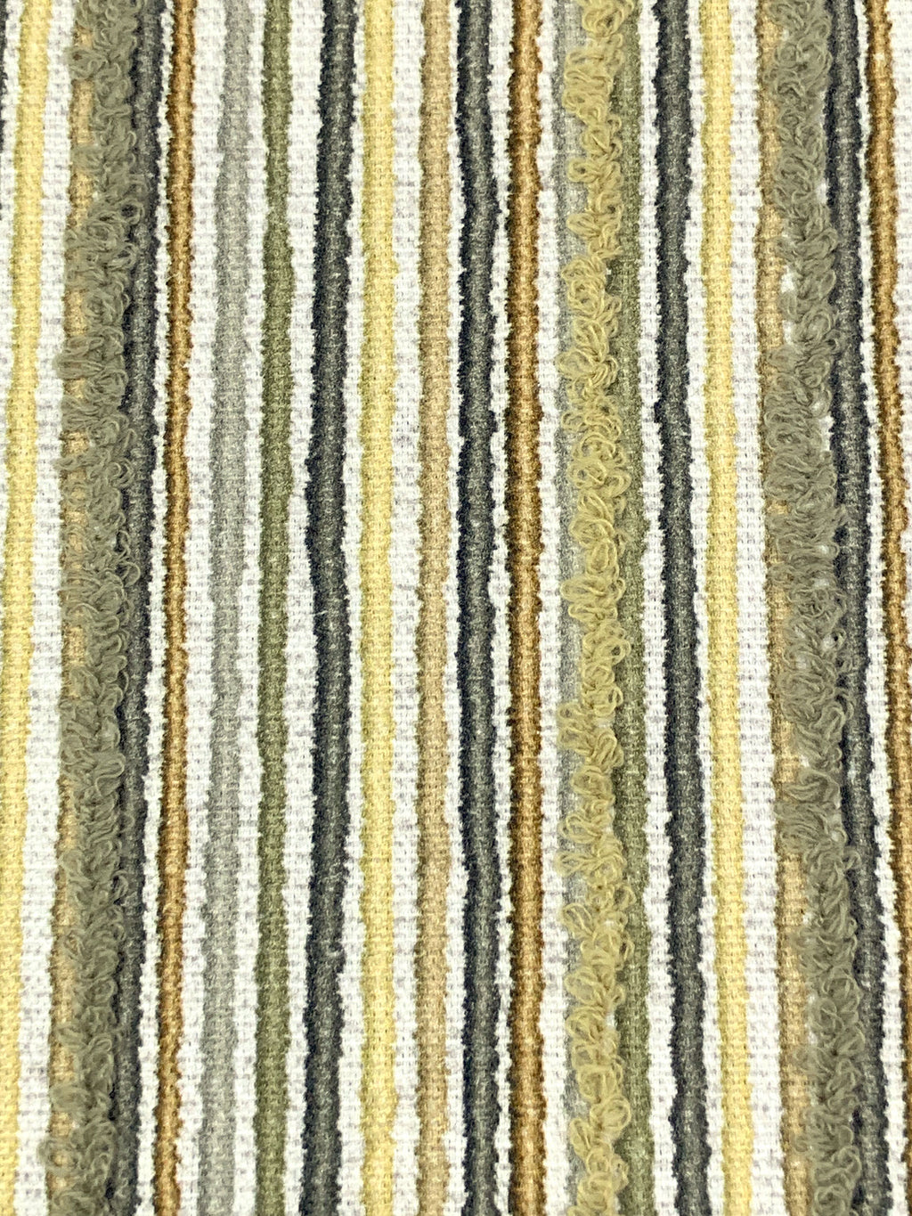 Edamame/Buff/Off-White/Multi 100% Cotton Vertical Corded-Look Canvas H ...