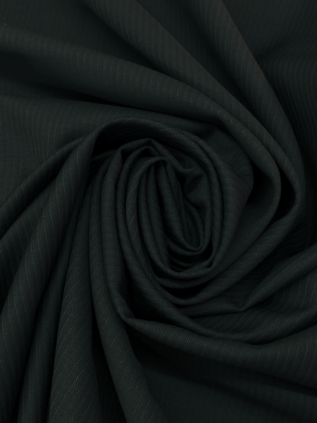 Muted Black/Muted Midnight Navy/Gray 100% Wool Vertical Stripe Suiting ...